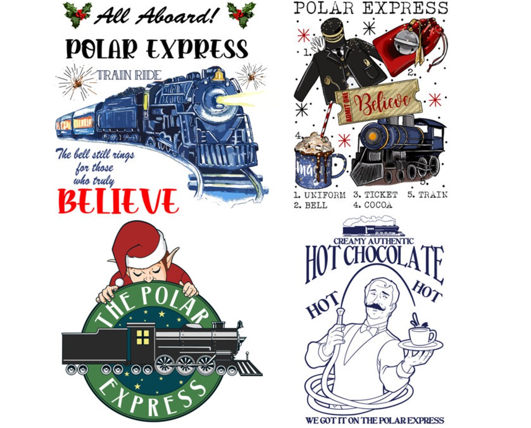 Polar Express Christmas Png, Christmas Movie Png, Believe Christmas ...
