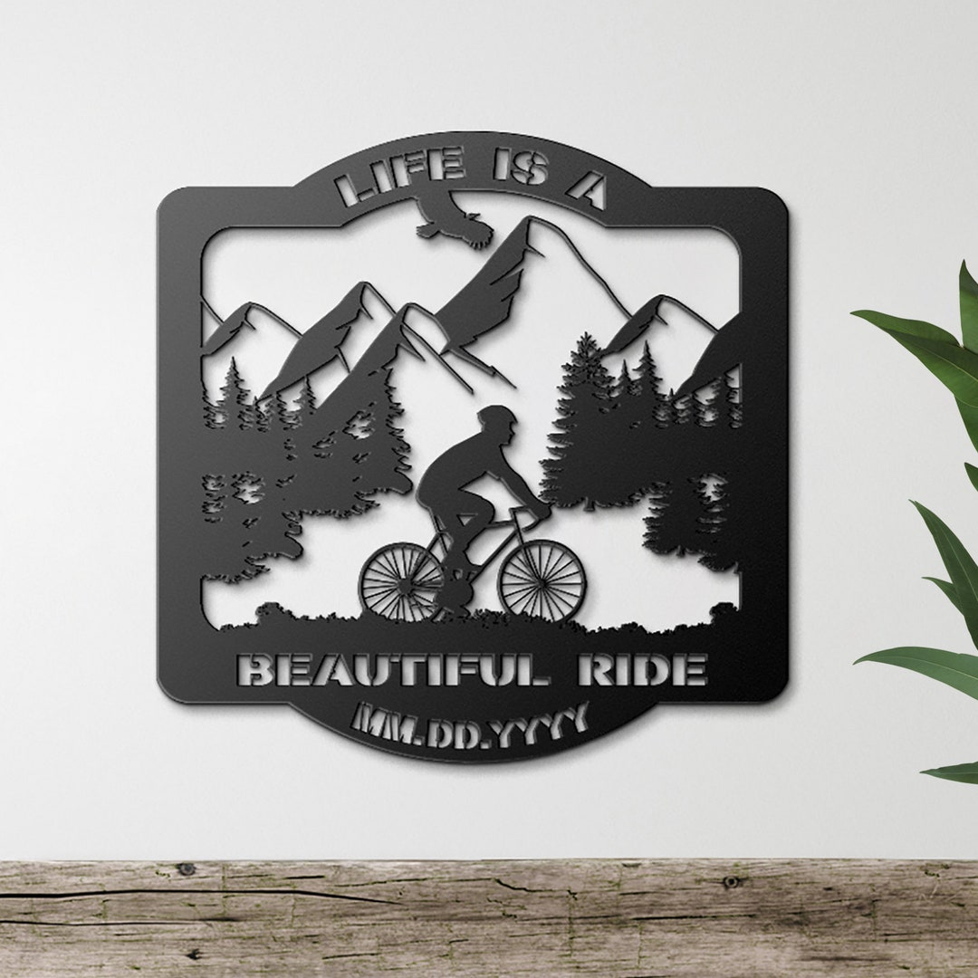 Bike Custom Metal Sign, Metal Wall Decor, Gift for Dad, Gift for Him ...