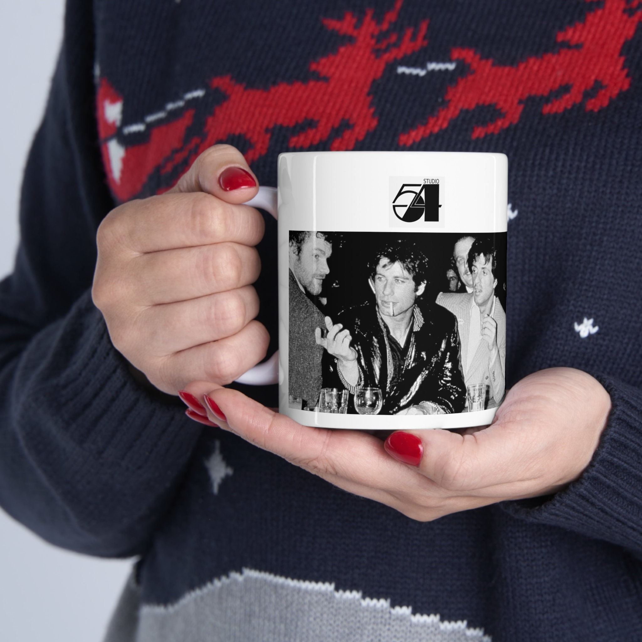 Studio 54 Coffee Mug, Studio 54 Gift, John Travolta, Sylvester Stallone ...