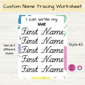 Name Tracing Custom Worksheet / First & Last Name Tracing Name ...
