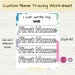 Name Tracing Custom Worksheet / First & Last Name Tracing Name ...