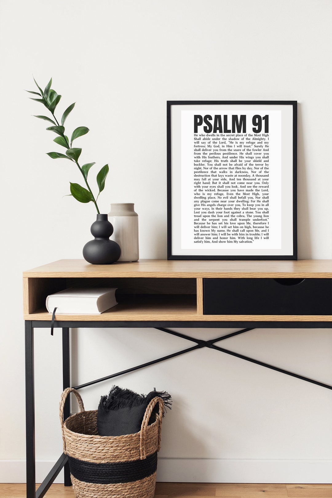 Inspiring Bible Verse Poster Encouraging Christian Poster Psalm of ...