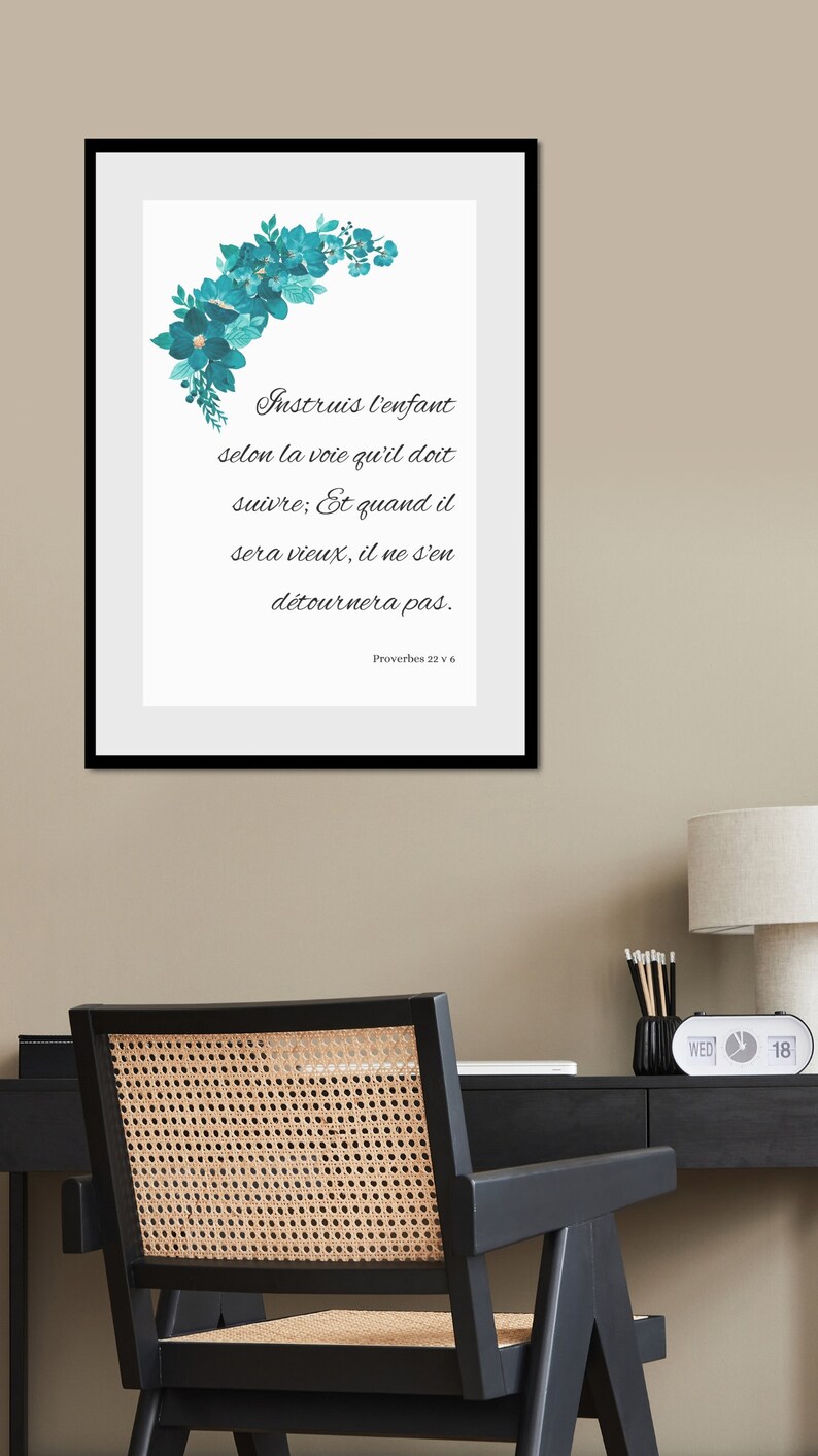 Poster Bible Verse of Proverbs Christian Wall Art Christian Wall Decor ...