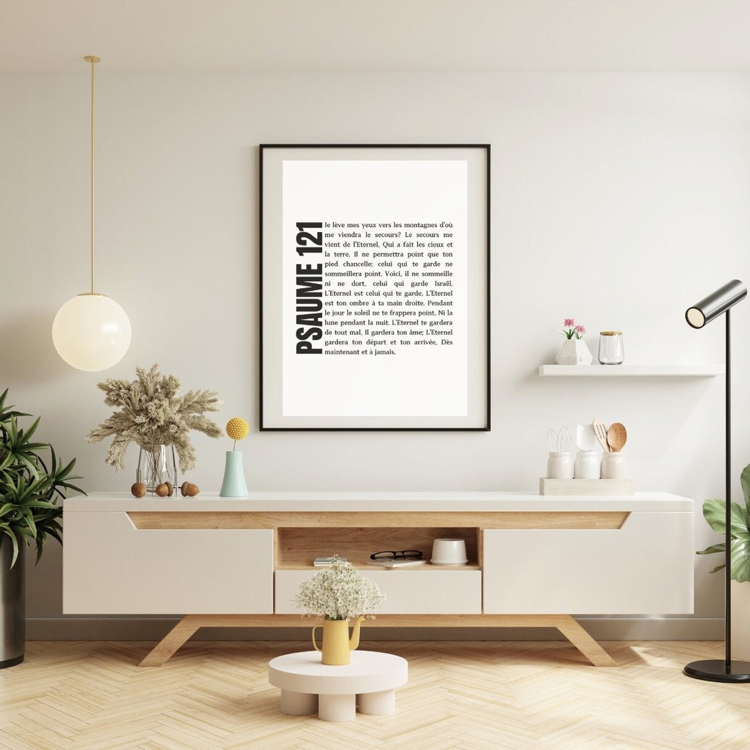 Bible Verse Poster Comforting Prayer Psalm Wall Decor Prayer Space ...