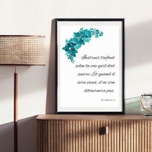 Poster Bible Verse of Proverbs Christian Wall Art Christian Wall Decor ...