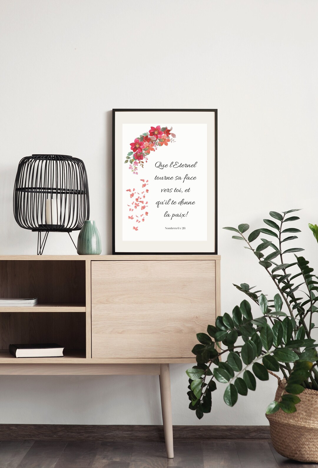 Bible Verse Poster in French Personalized Christian Poster Wall ...