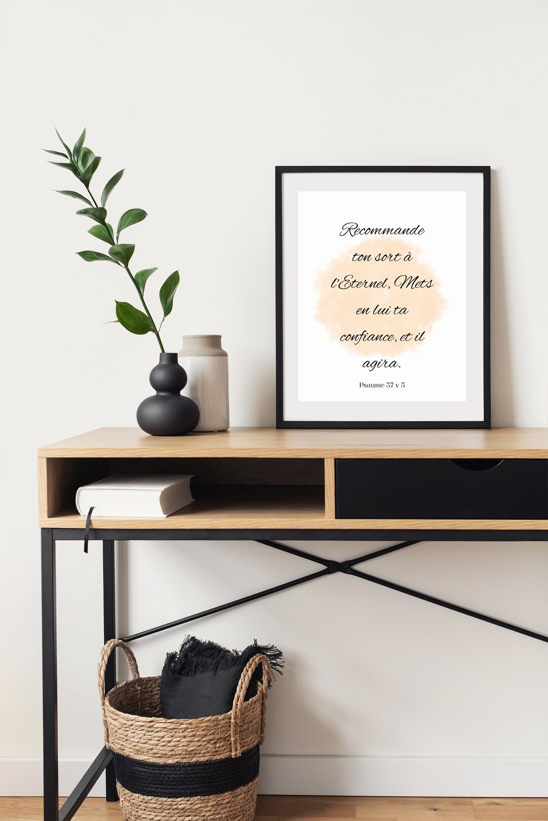 Soothing Bible Verse Poster Encouragement Psalm Inspirational Decor ...