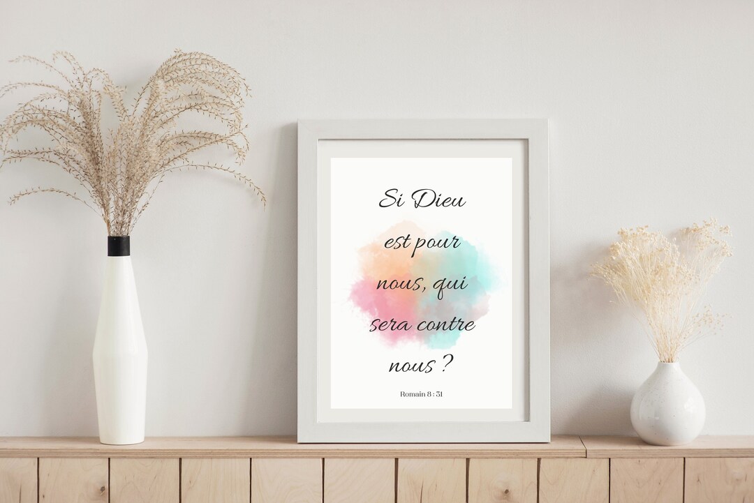 Encouraging Bible Verse Poster Inspiring Decoration Spiritual ...