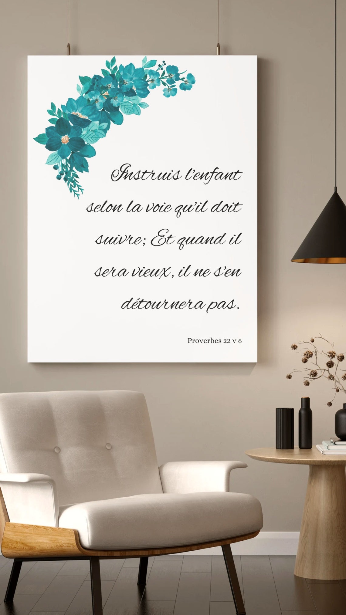 Poster Bible Verse of Proverbs Christian Wall Art Christian Wall Decor ...