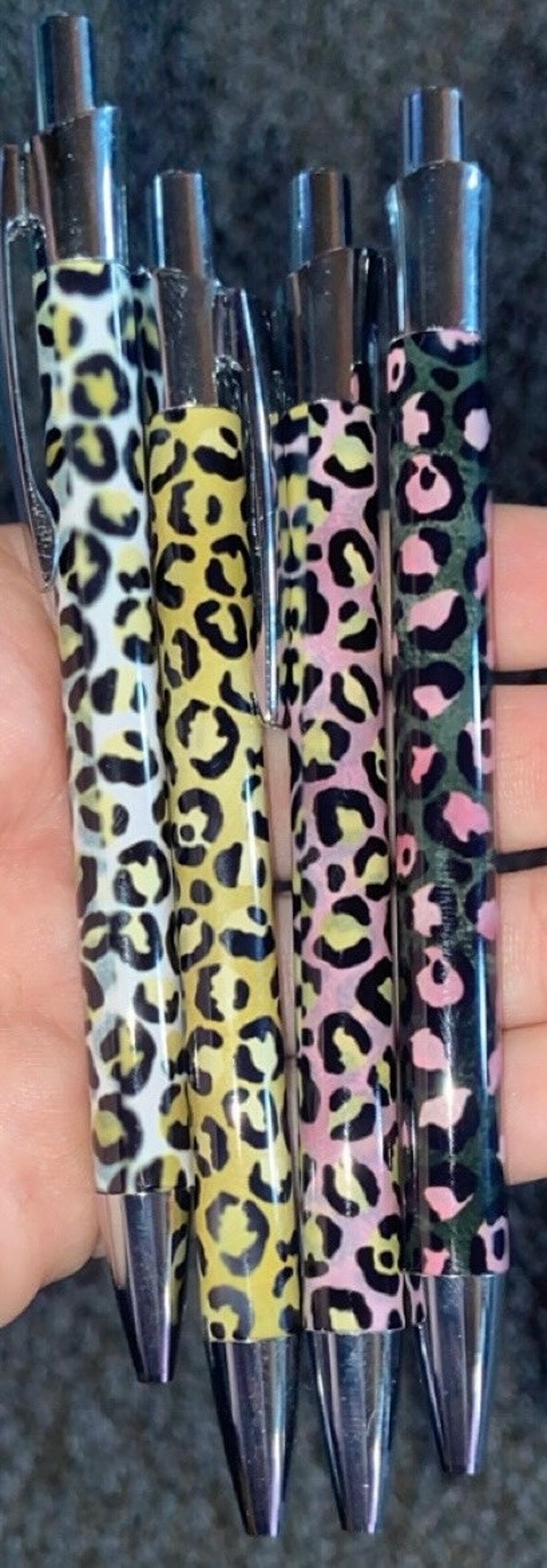 Set of 4 Leopard Print Ballpoint Pens - Etsy
