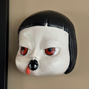 Vampire Handmade Porcelain Wall Hanging Sculpture | Unique Decor ...