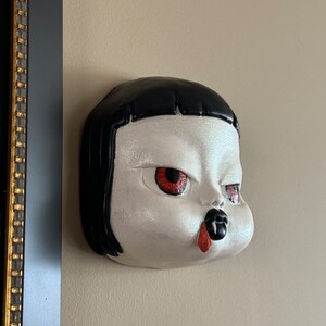Vampire Handmade Porcelain Wall Hanging Sculpture | Unique Decor ...