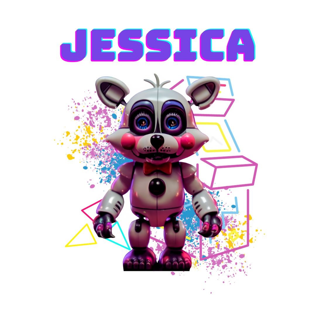 Girls Custom FNAF Animatronics Long Sleeve T-shirt - Etsy