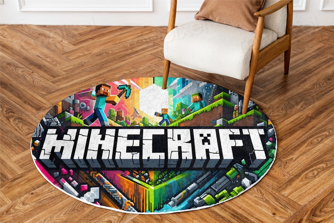 M Game 60x60 Round Rug - Etsy