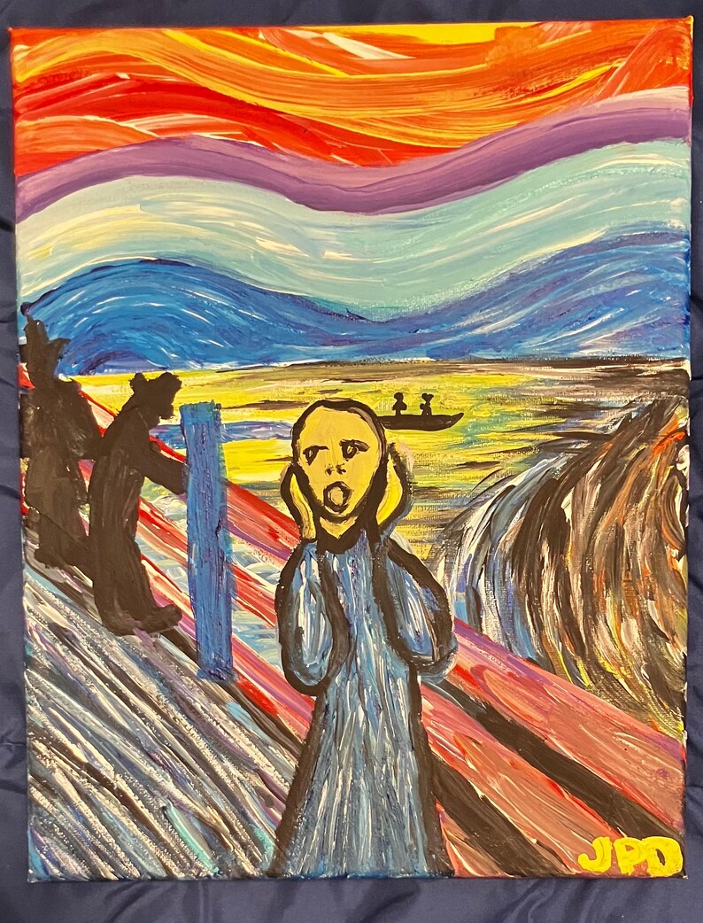 Rendition of Edvard Munchs, the Scream. - Etsy