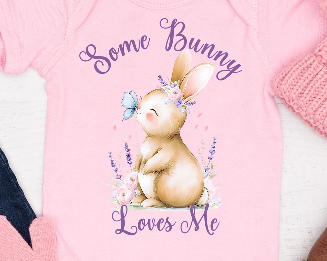 Easter Bunny Butterfly PNG: Watercolor Hearts Love Coquette Design ...