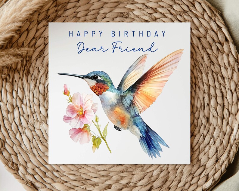 Watercolor Hummingbird Clipart: Pastel Bird PNG Bundle (digital ...