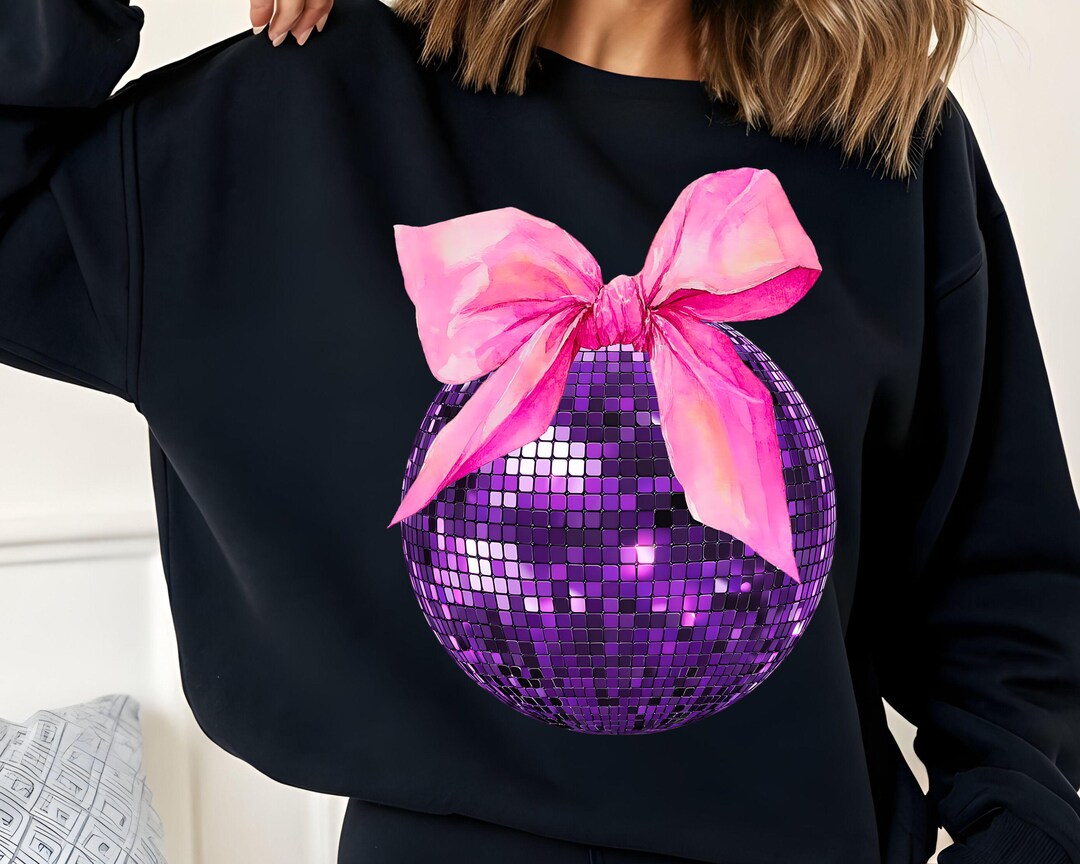 Purple Disco Ball New Years 2025 Png: Happy New Year Sequin Coquette ...