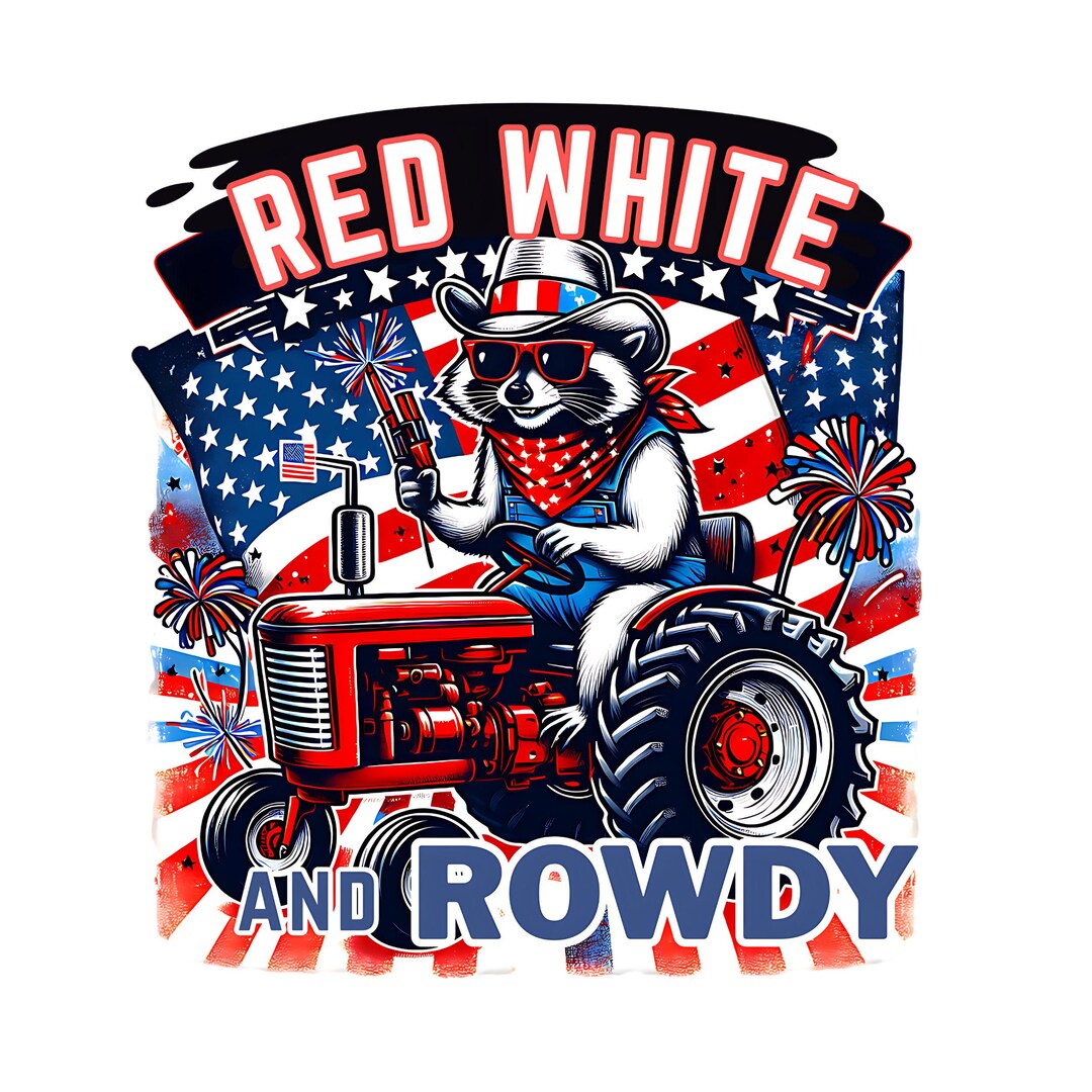 July 4th Raccoon PNG: Funny Redneck USA Design (digital Download) - Etsy