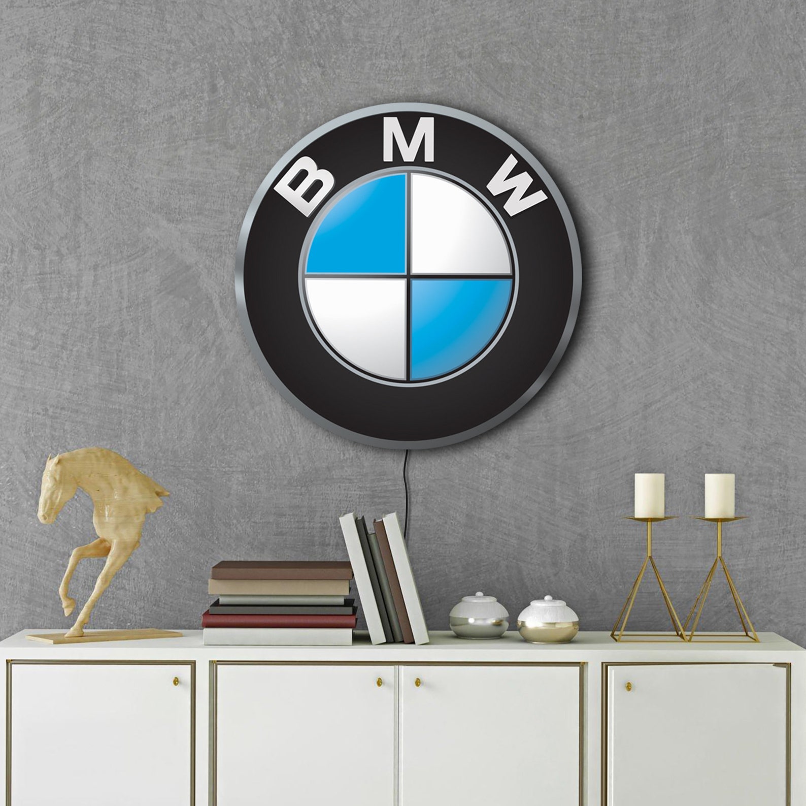 Bmw Logo Light Sign Bmw Led Sign Bmw Neon Sign Bmw Emblem - Etsy