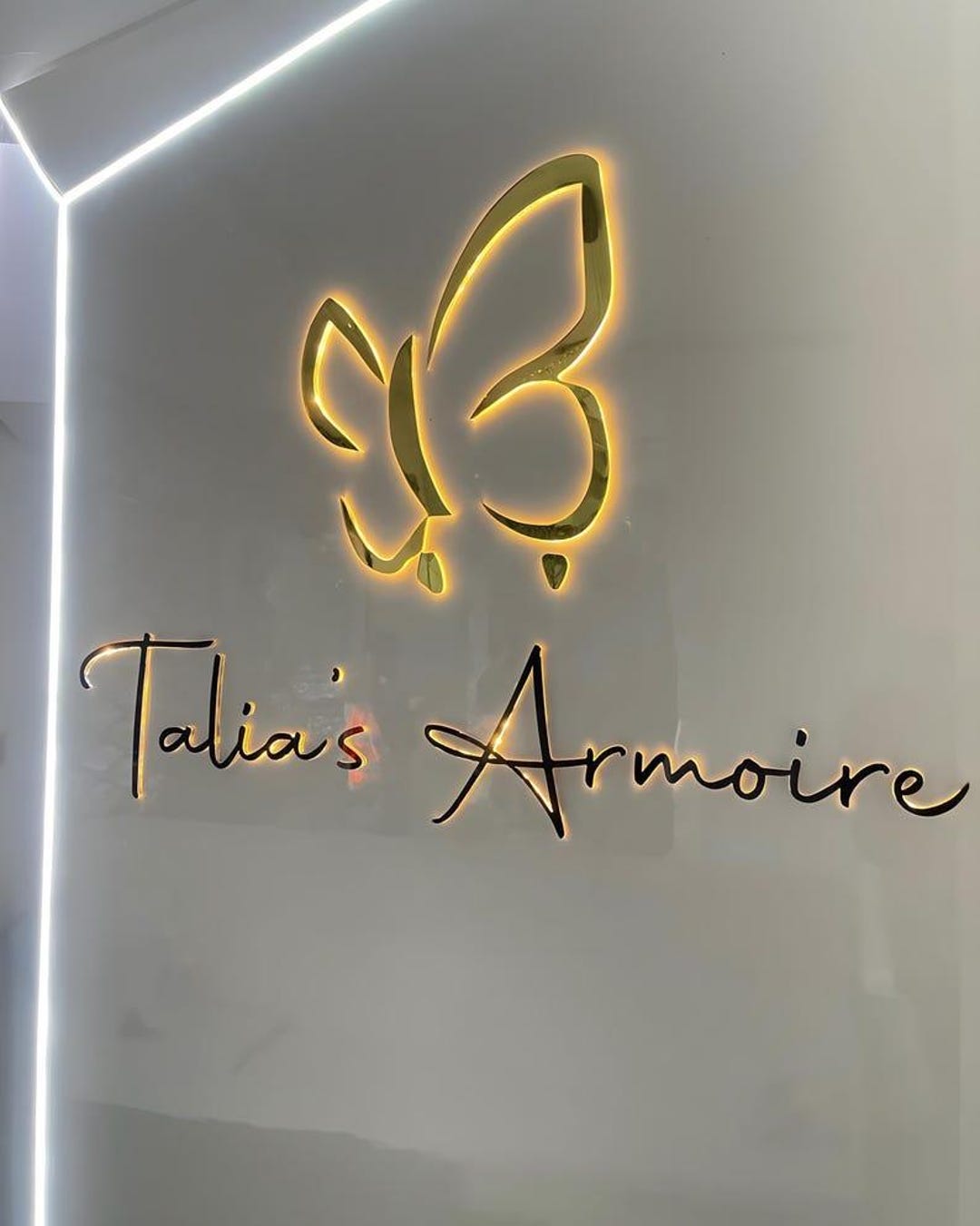 Metal Backlit Sign, Halo Illuminated Logo, Led Letter Sign, Sign for ...