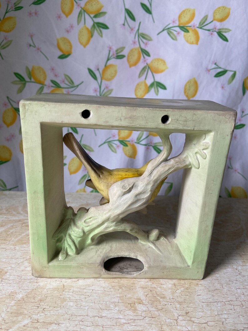Vintage MC 1950s/1960s Lefton Goldfinch Square Plaster Wall Decor - Etsy
