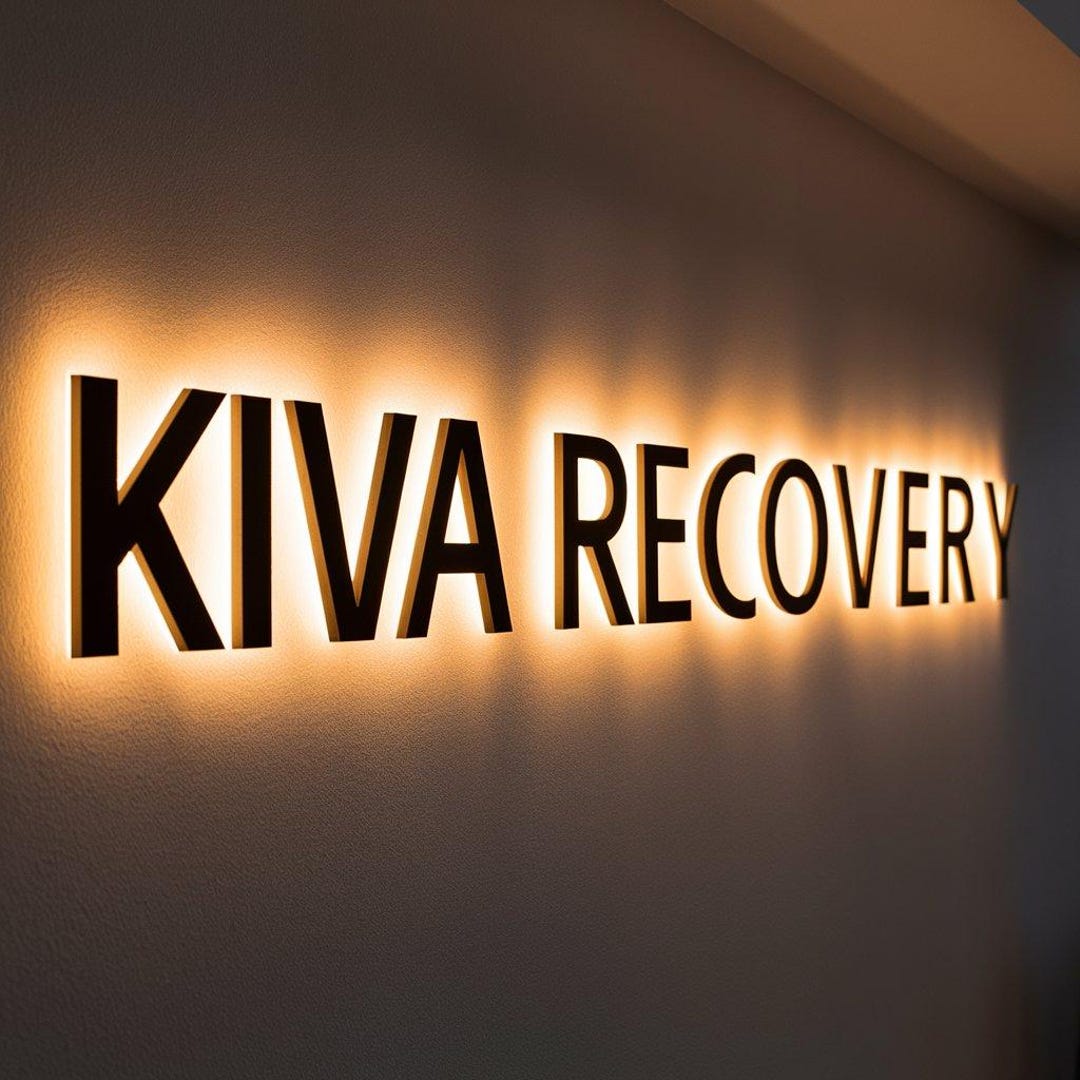 Custom 3D Backlit Logo Business Sign, Illuminated Business Signage ...