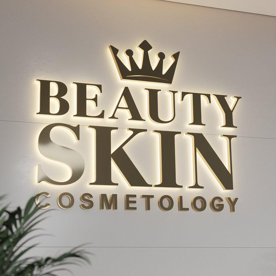 Led Backlit Signage, Custom Led Logo Sign, 3D Design Custom Logo Sign ...