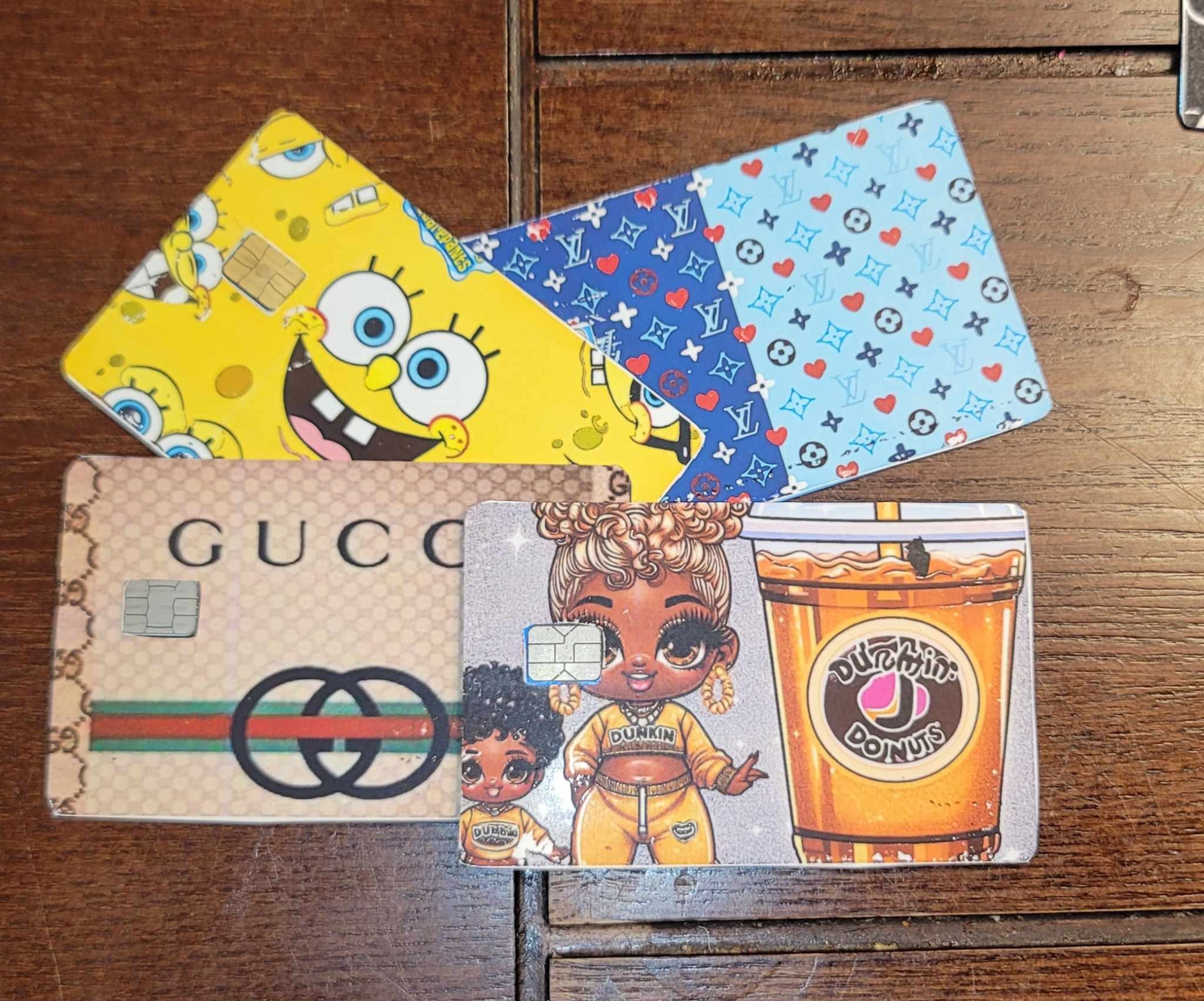 Customizable Small Chip Credit/debit Card Wrap Digital Canva Template ...