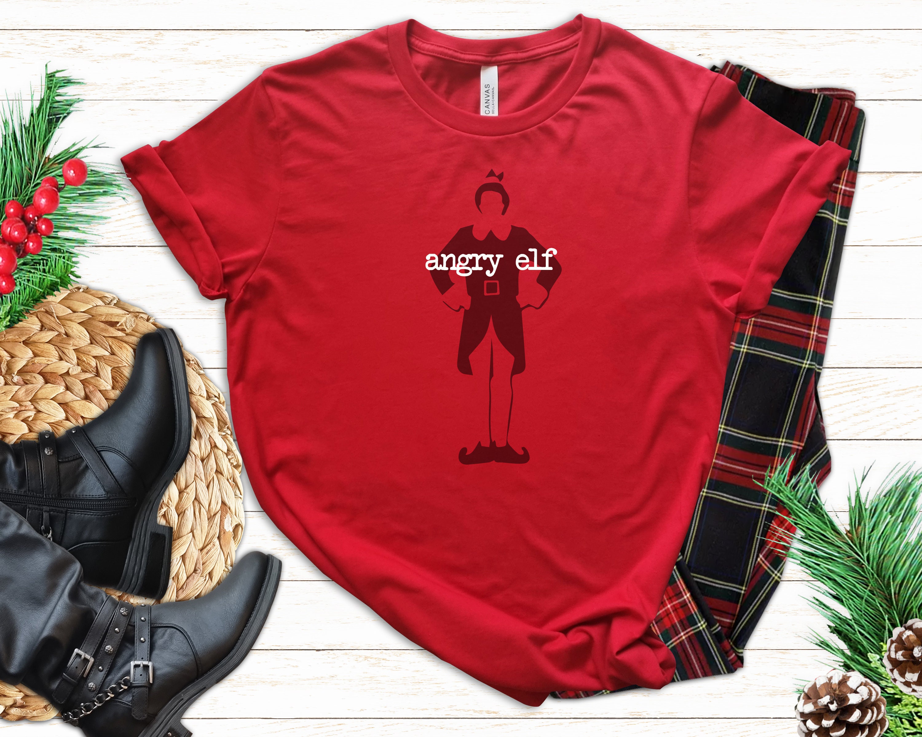 Angry Elf, Elf Movie, Buddy the Elf, Fun Christmas T-shirts, Elf Movie ...