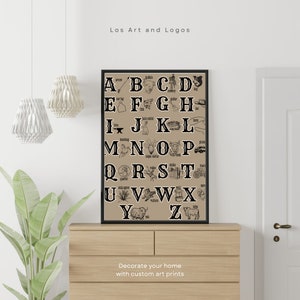 Western ABC Poster - Etsy
