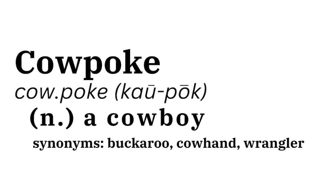 Cowpoke Western SVG PDF - Etsy