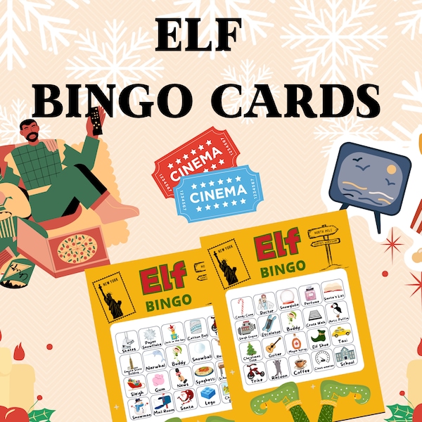Elf the Movie Bingo - Etsy