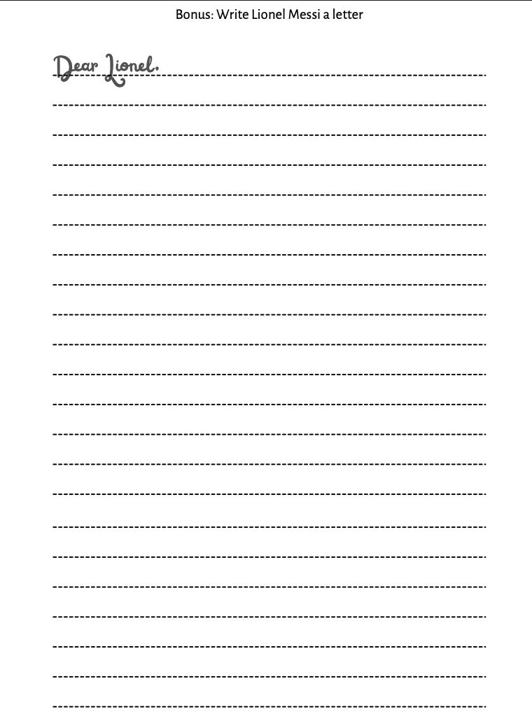 Lionel Messi Reading Comprehension Booklet - Ages 7-12 Reading - Etsy