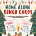 Home Alone Bingo Cards (family Christmas Movie Activity)- 6 Unique ...