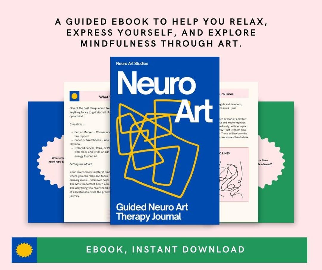 Neuro Art Therapy Ebook: Guided Journaling for Mindfulness (digital ...