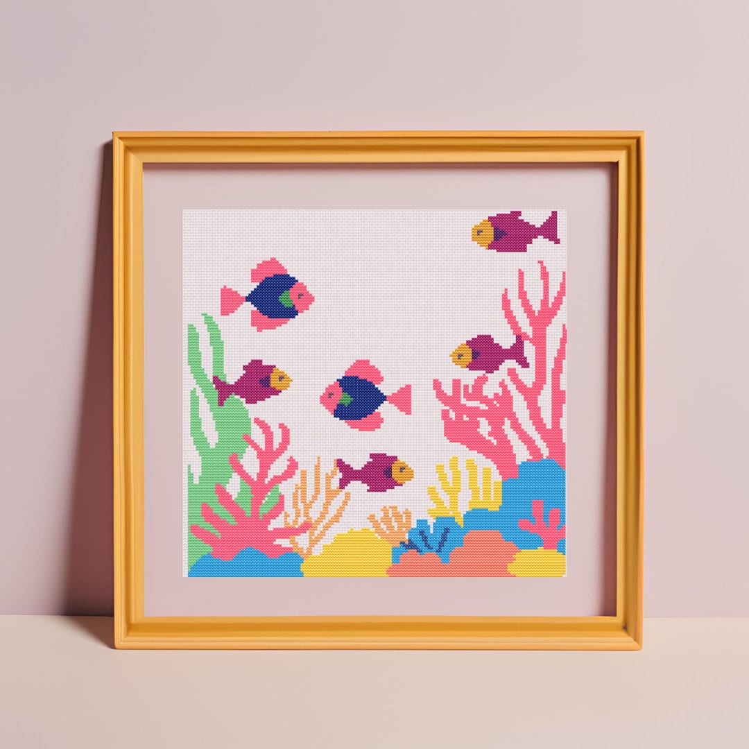Aquarium Cross Stitch Pattern - Etsy