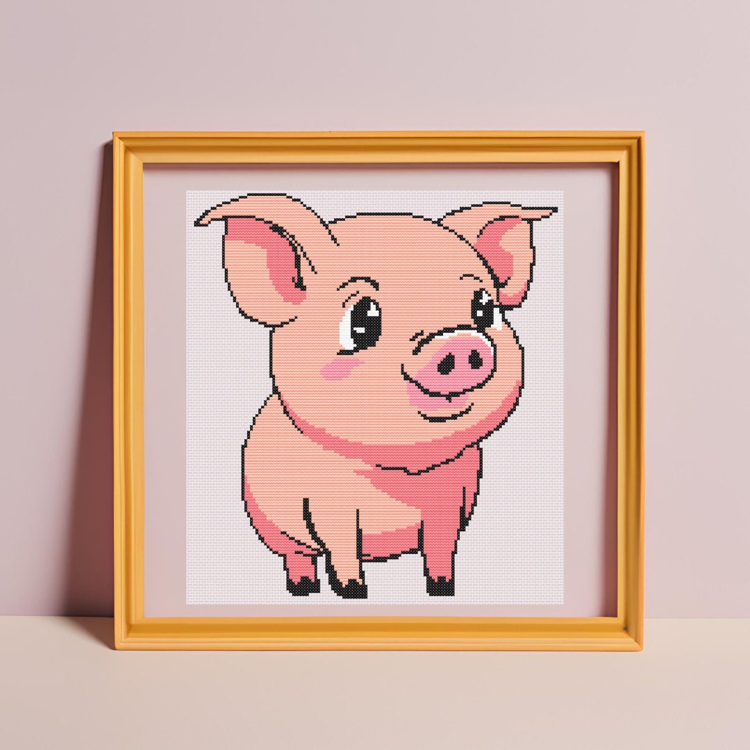 Cute Pig Cross Stitch Pattern (digital Download) - Etsy