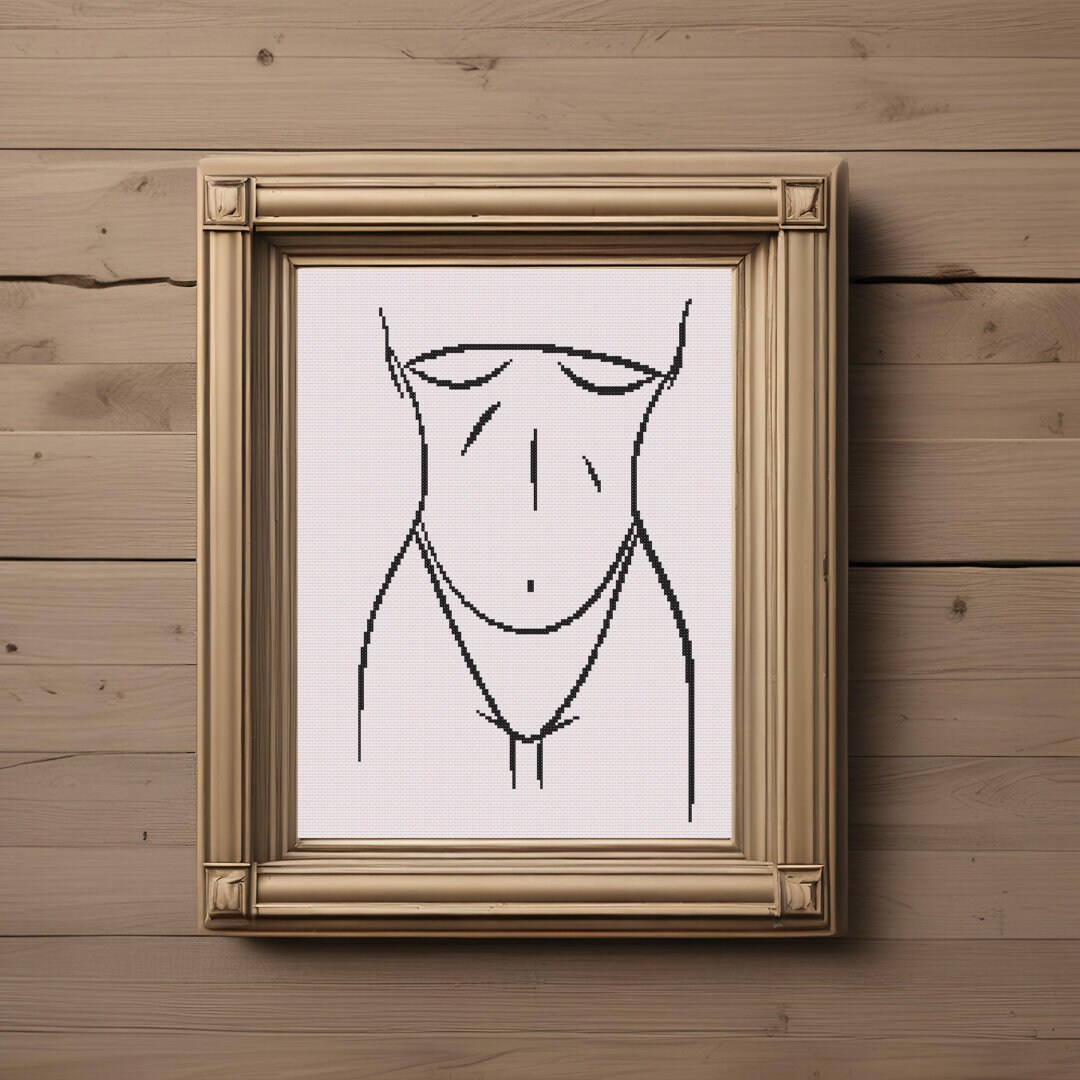 Body Outline Cross Stitch Pattern - Etsy