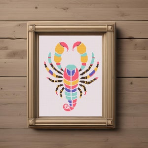 Scorpio Zodiac Sign Cross Stitch Pattern - Etsy