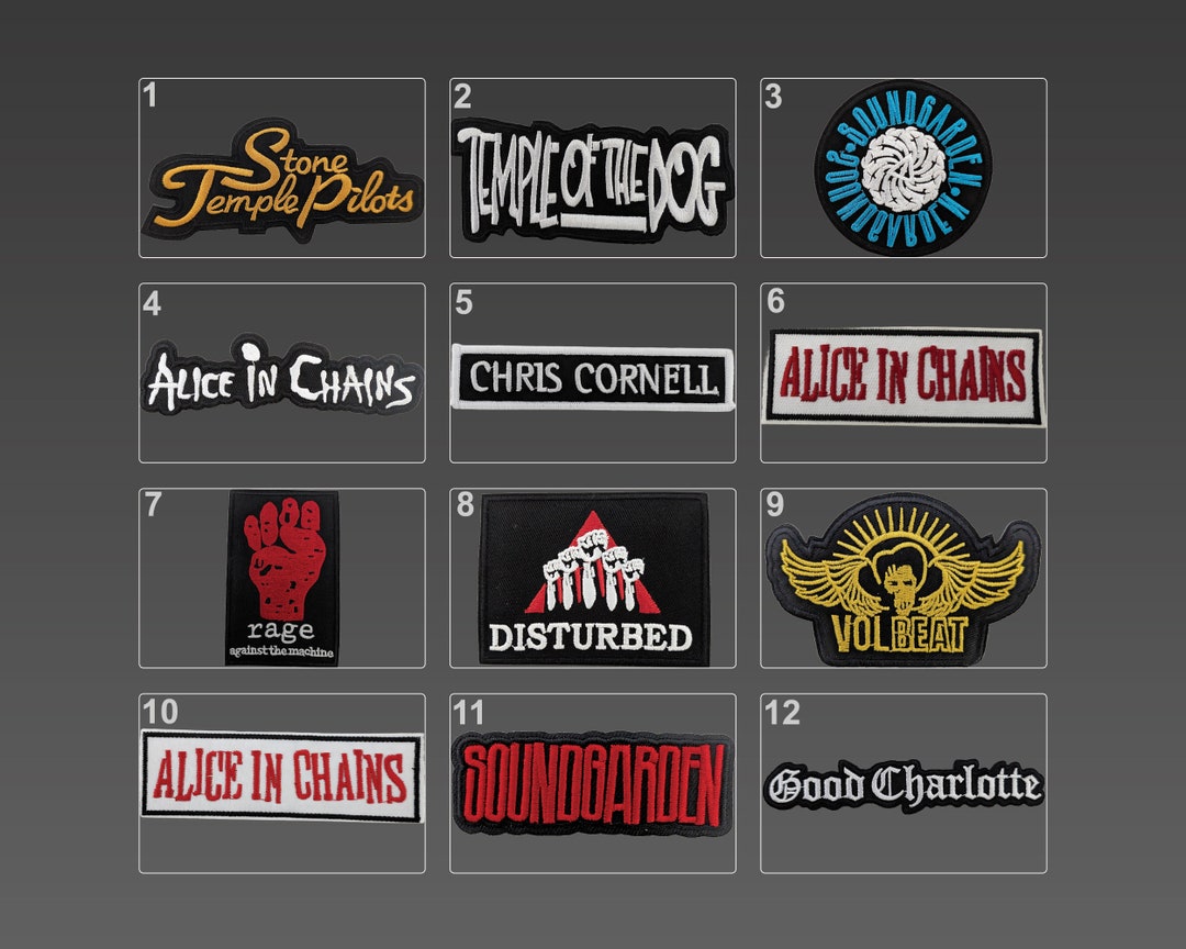 Rock Band Patches, Rock Music Patches, Embroidery Patches, Rock Band ...