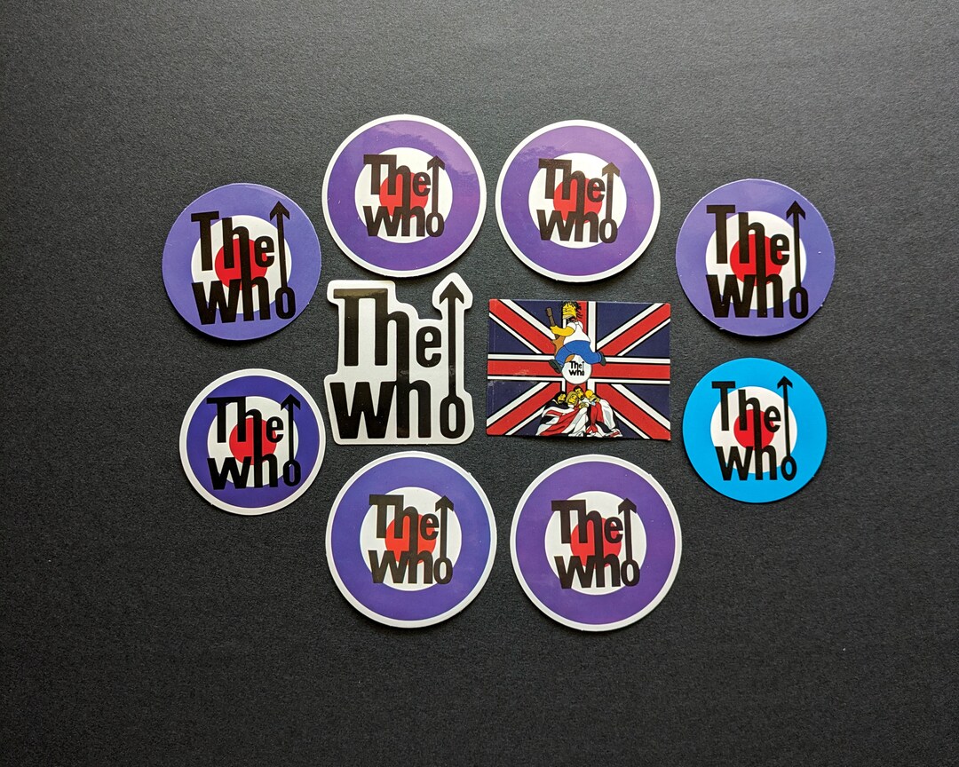 The Who Stickers, the Who Decals, Classic Rock Band Stickers, Vintage ...