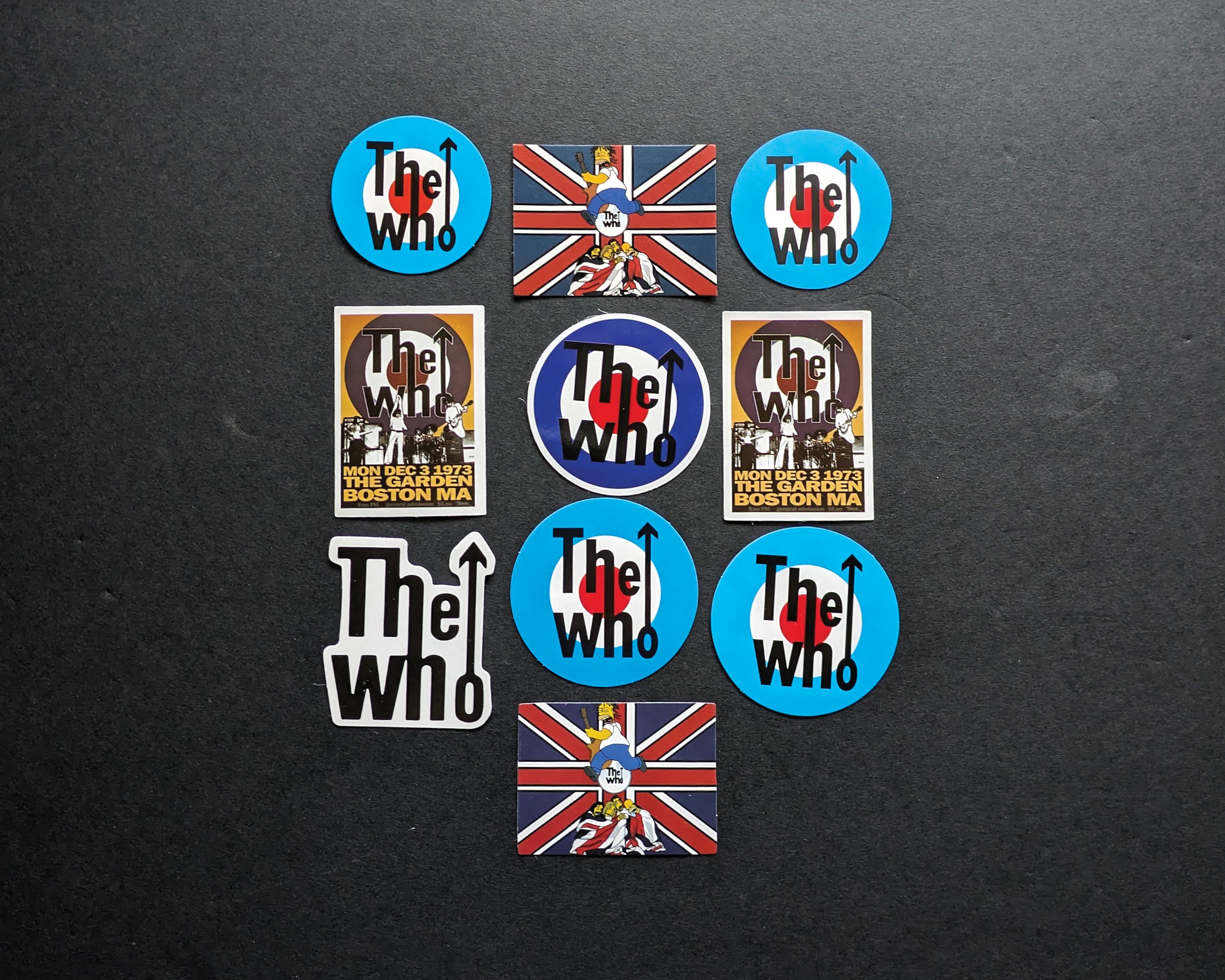 The Who Stickers, the Who Decals, Classic Rock Band Stickers, 70's ...