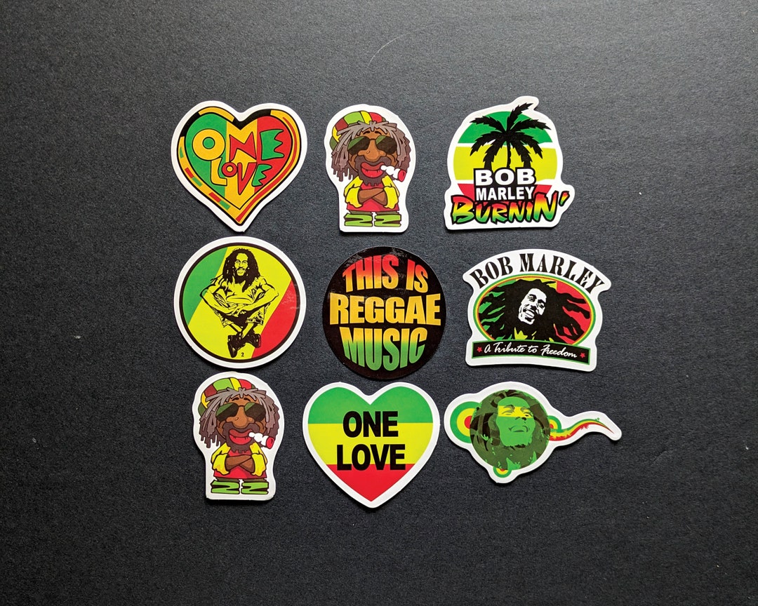 Bob Marley Stickers, Bob Marley Decals, Reggae Stickers, Reggae Music ...