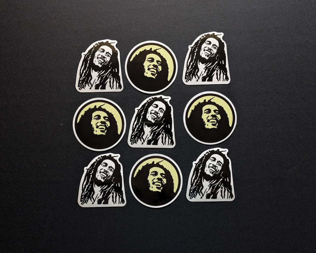 Bob Marley Stickers, Bob Marley Decals, Reggae Stickers, Reggae Music ...