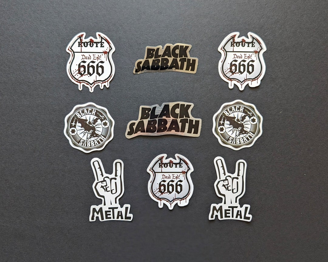 Black Sabbath Stickers, Heavy Metal Band Stickers, Heavy Metal Decals ...
