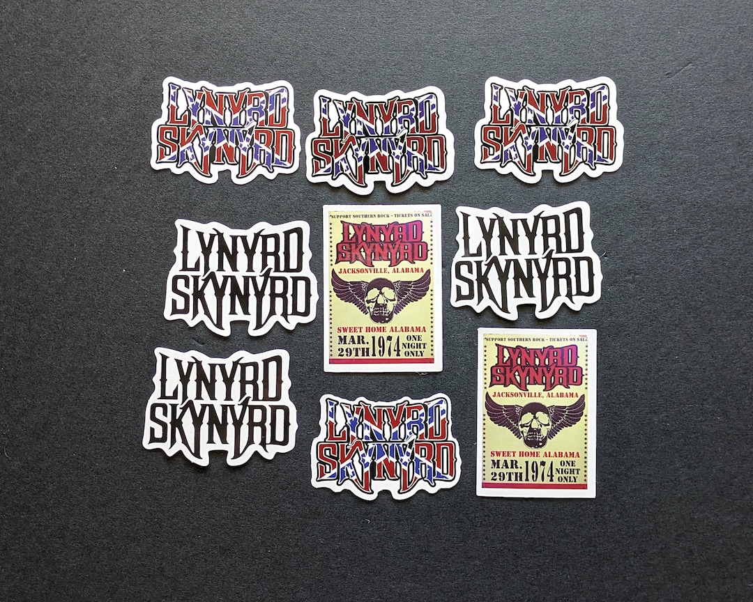 Lynyrd Skynyrd Stickers, Lynyrd Skynyrd Decals, Classic Rock Band ...