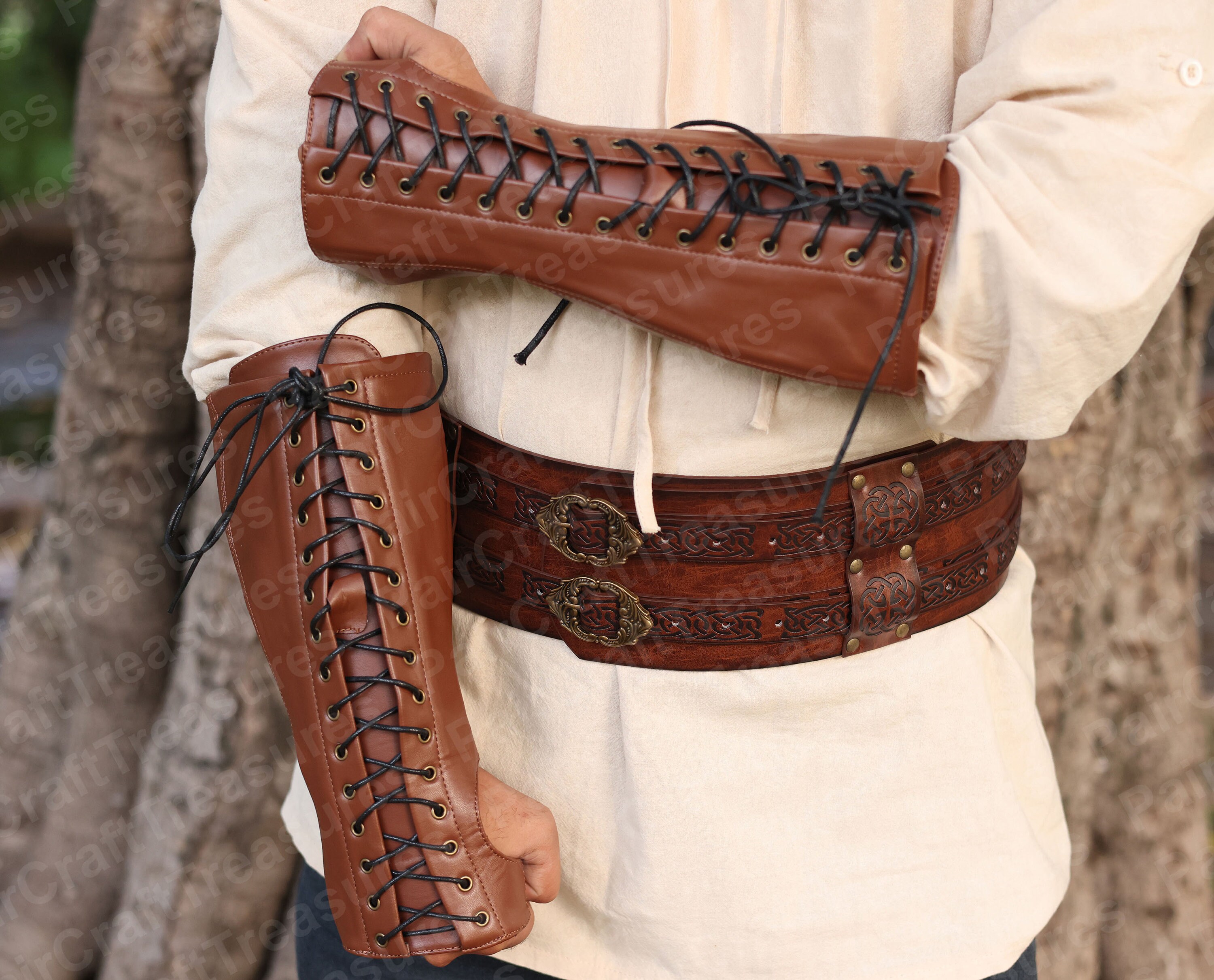 Medieval Samurai Viking Leather Armor, Larp Knight Cosplay Armor ...