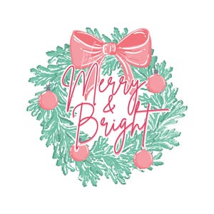 Merry and Bright Png, Christmas Png - Etsy