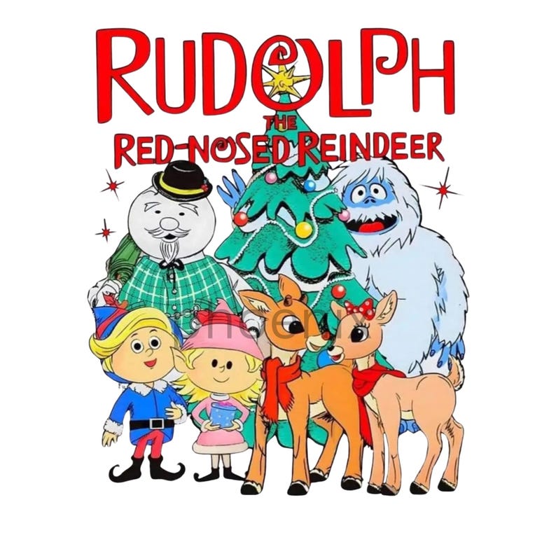 Rudolph Png, Christmas Png, Rudolph the Red Nose Reindeer Png - Etsy